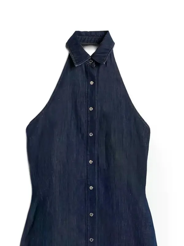 7 For All Mankind Buttoned Maxi Dress - Blue