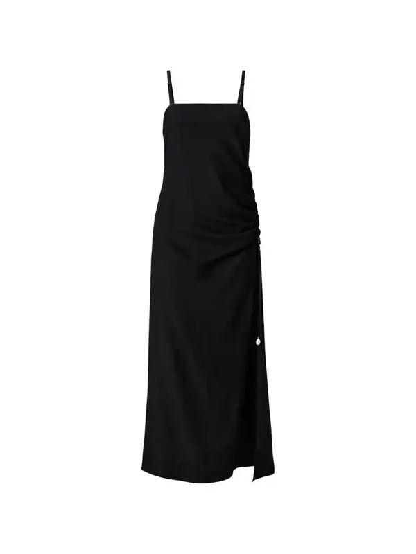 Carven Draped-detail Silk Maxi Dress