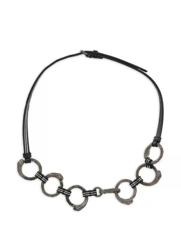 Prada Snake-detailed Leather Belt - Black