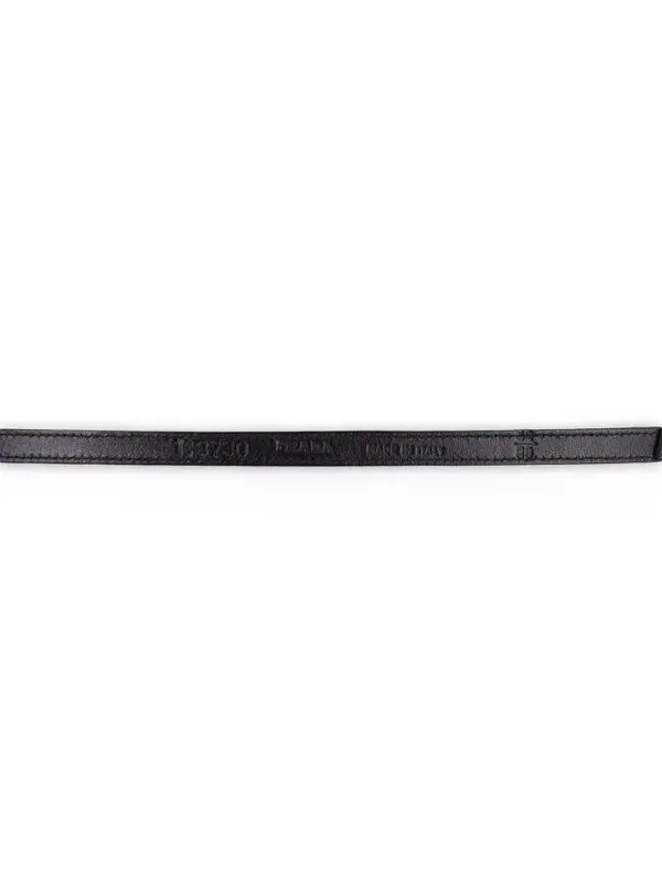 Prada Snake-detailed Leather Belt
