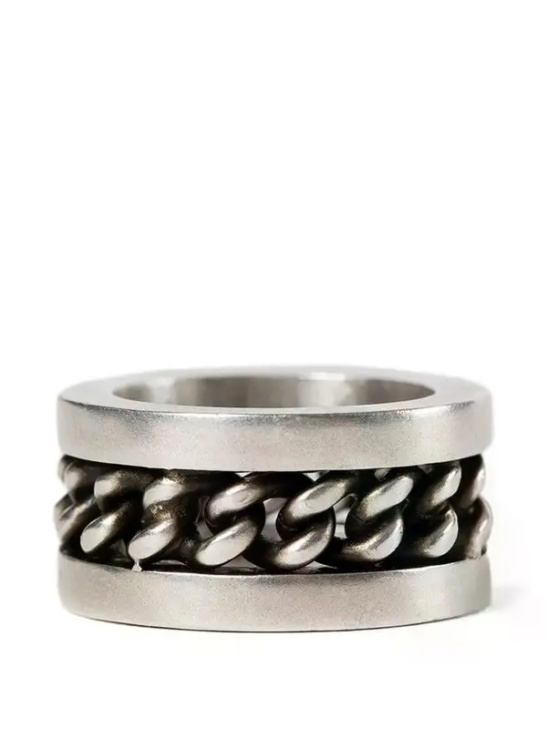 ANN DEMEULEMEESTER Marin Chain-detail Ring - Silver