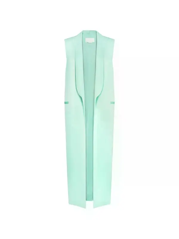 GENNY Shawl-collar Sleeveless Coat