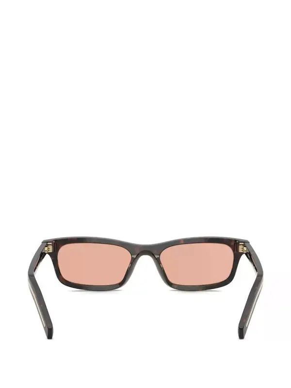Prada Rectangular-frame Sunglasses - Brown