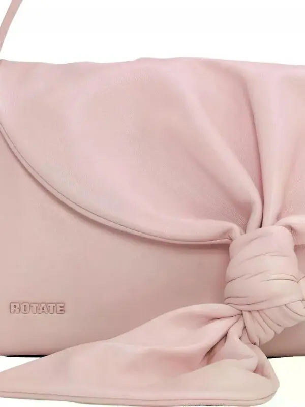 ROTATE BY BIRGER CHRISTENSEN The Drape Knot-detail Scarf Shoulder Bag - Pink