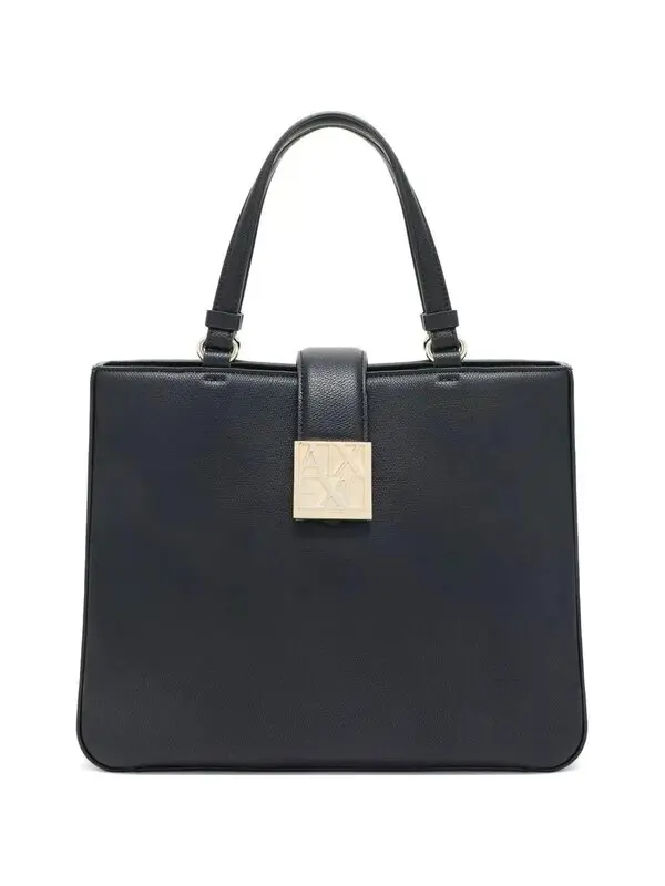 Armani Exchange Logo-plaque Tote - Black