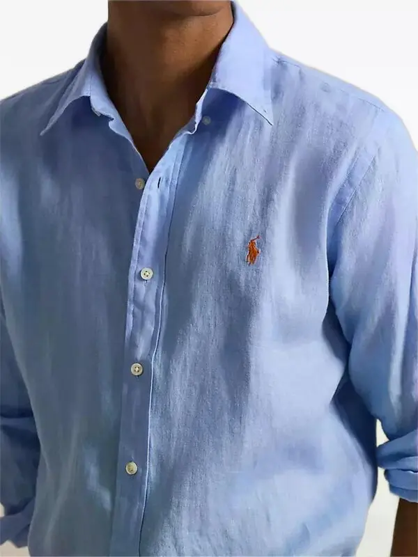 Polo Ralph Lauren Logo-embroidered Linen Shirt