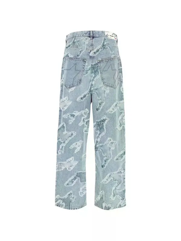 FREE REFILLS Distressed Straight Jeans