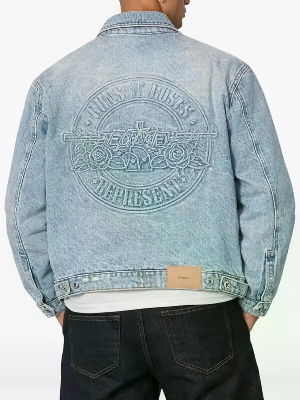 REPRESENT Buttoned Denim Jacket - Blue