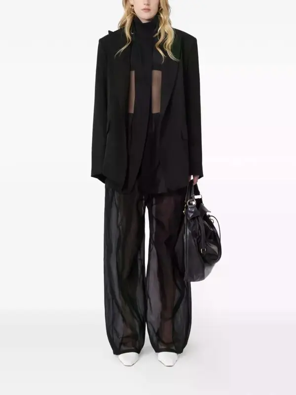 Sportmax Panel-detail Trousers - Black