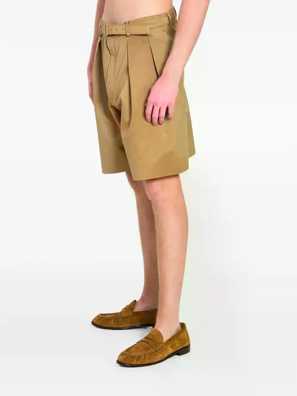 Saint Laurent Drill Bermuda Shorts - Brown