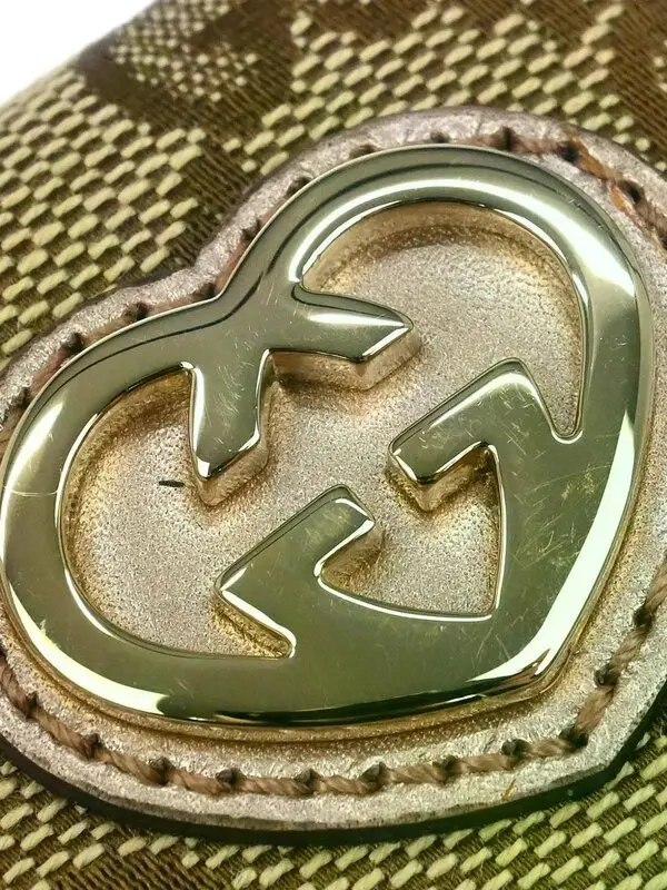 Gucci 1990-2000s Canvas Logo-detail Key Case