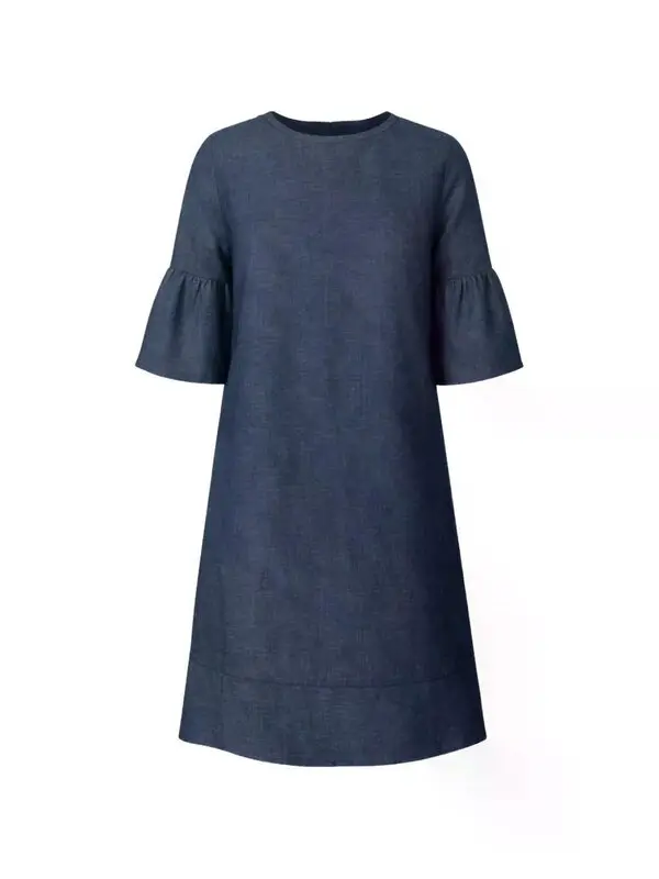 GRAN SASSO Bell-sleeve Mini Dress - Blue