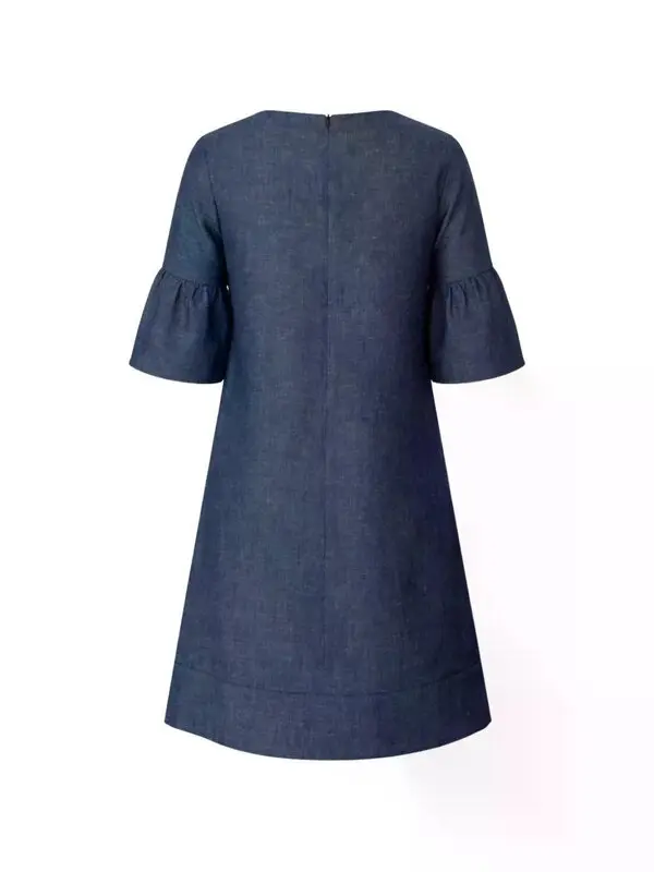 GRAN SASSO Bell-sleeve Mini Dress - Blue