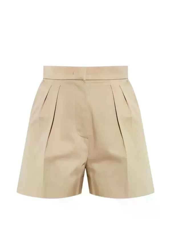 Max Mara Pleated Shorts - Neutrals