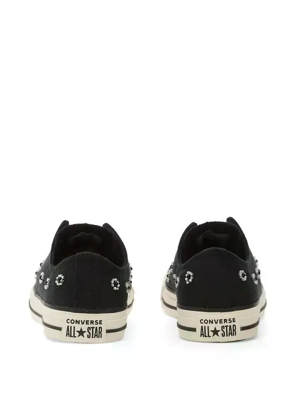 CONVERSE Flower-appliqué Chuck Taylor All Star Sneakers - Black
