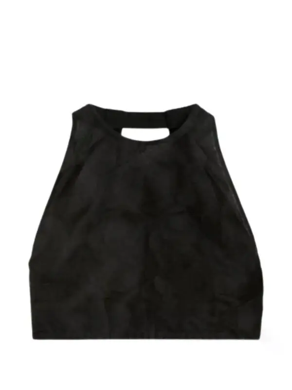 Max Mara Mxsfumetto Cut-out Crop Top - Black
