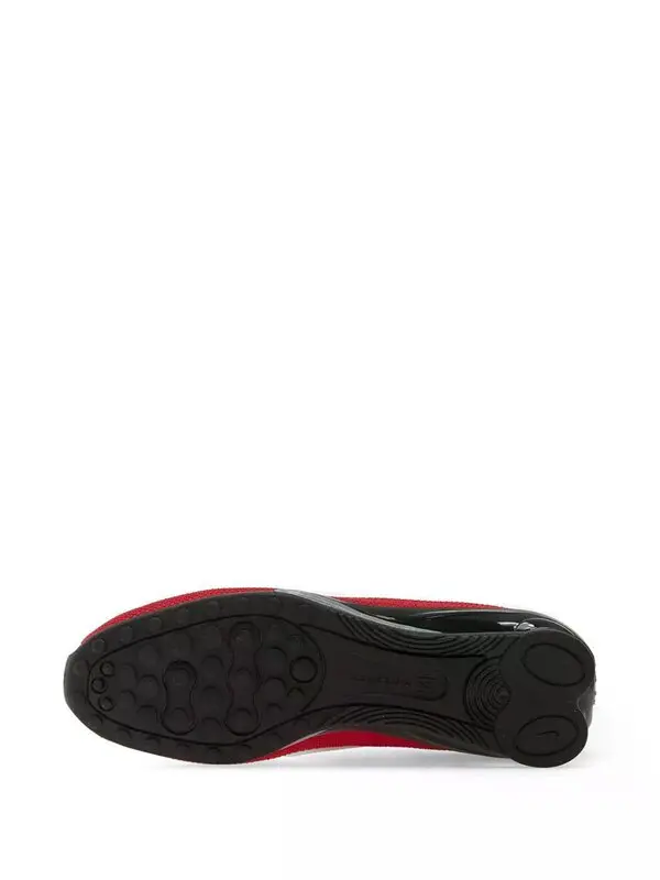 Nike Metallic Swoosh Shox Sneakers - Red