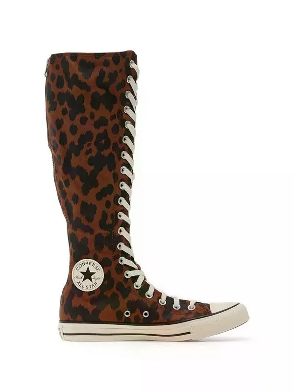 CONVERSE Chuck Taylor All Star Xx-hi Leopard-print Sneakers - Brown