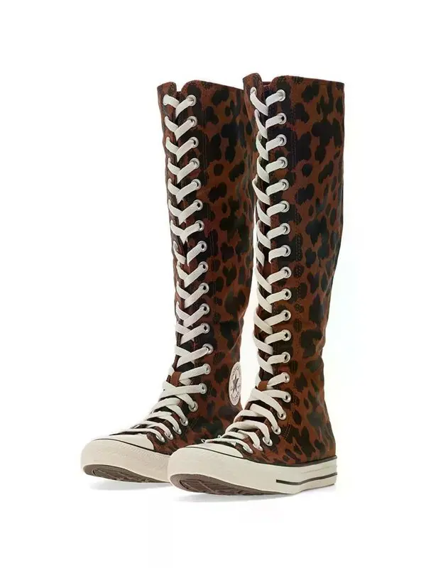 CONVERSE Chuck Taylor All Star Xx-hi Leopard-print Sneakers - Brown
