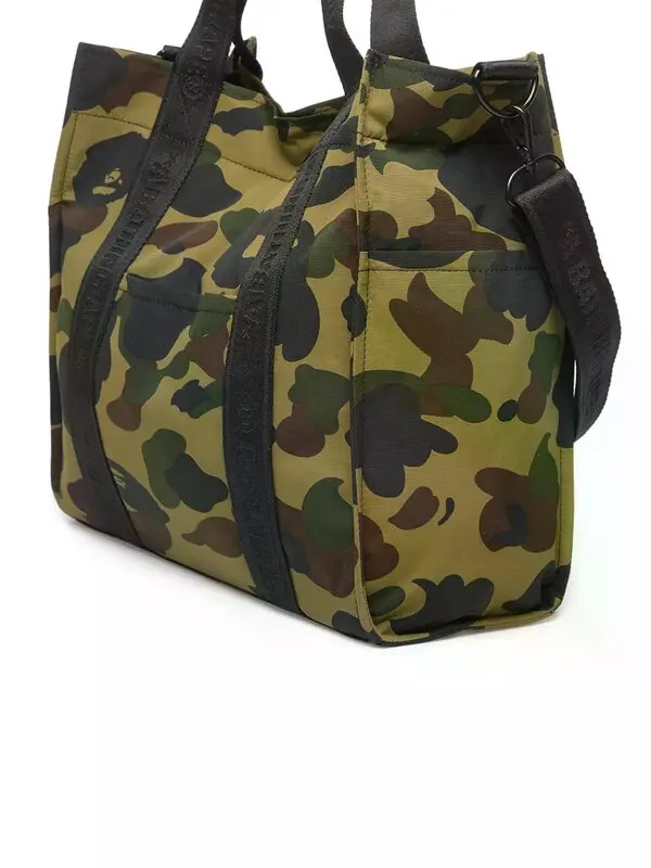A BATHING APE Camo Sliding Tote Bag