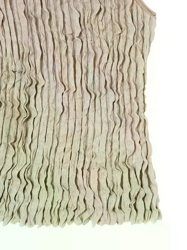 Giorgio Armani Pleated Lurex Top - Neutrals