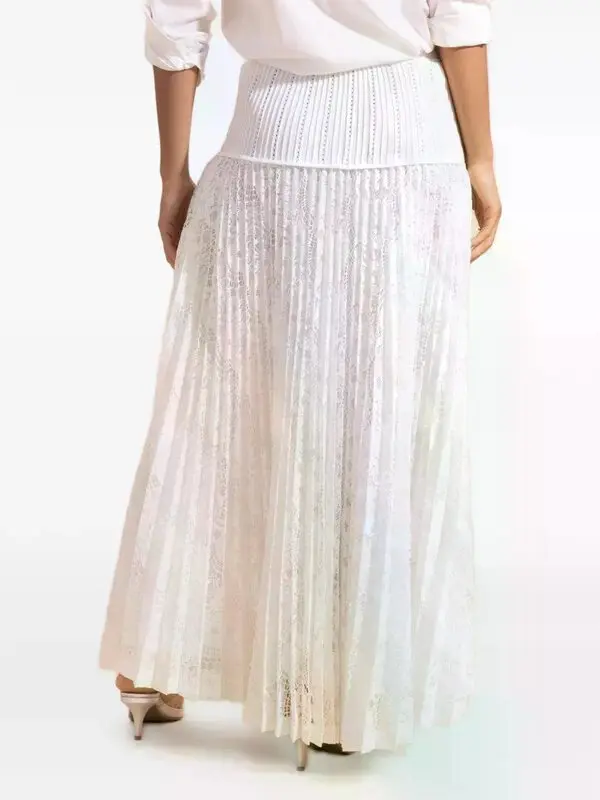 Simkhai Pleated Midi Skirt - Neutrals