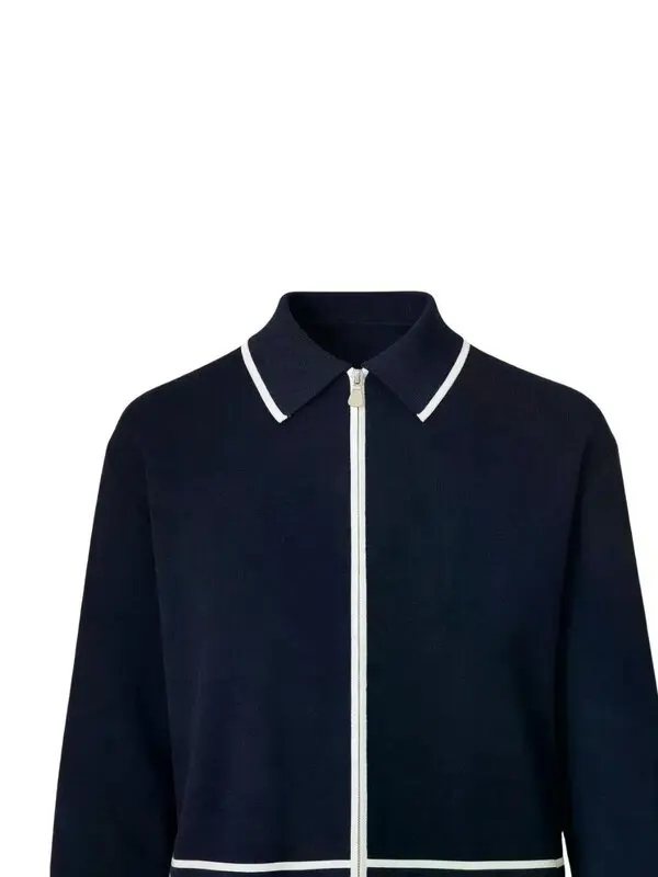 GRAN SASSO Piped Zip Jacket