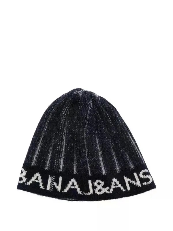 Dolce & Gabbana Logo-lettering Beanie Hat - Blue