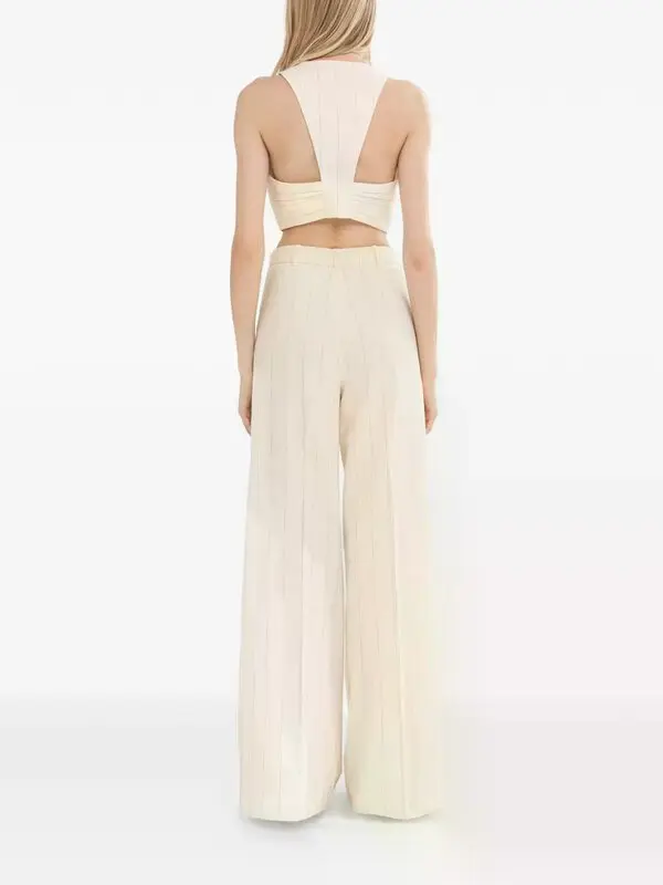 NISSA Cropped Cotton Waistcoat
