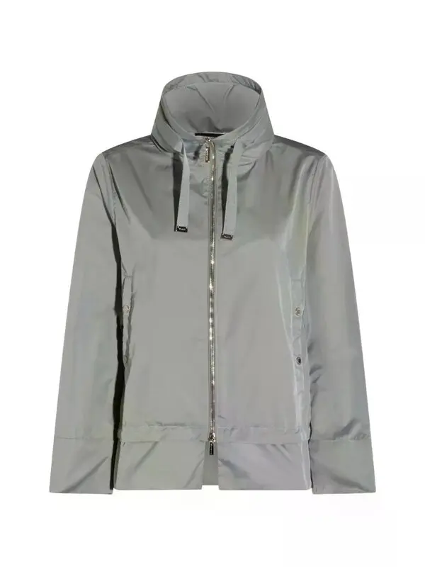 MOORER Hooded Zip-up Jacket - Grey
