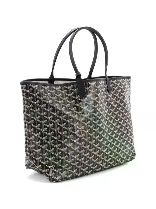 Goyard Saint Louis Coated Canvas Pm Tote Bag - Black