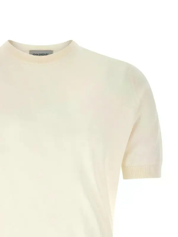 John Smedley Crew Neck Kempton T-shirt - Neutrals