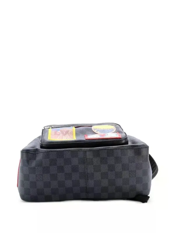LOUIS VUITTON Josh Alps Patches Damier Graphite Backpack - Black