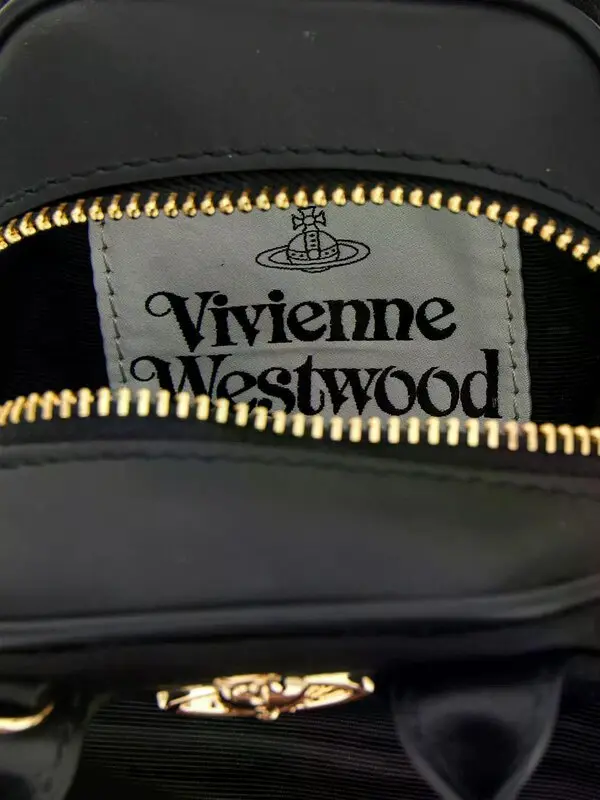 VIVIENNE WESTWOOD Mini Yasmine Logo-detail Tote Bag - Black