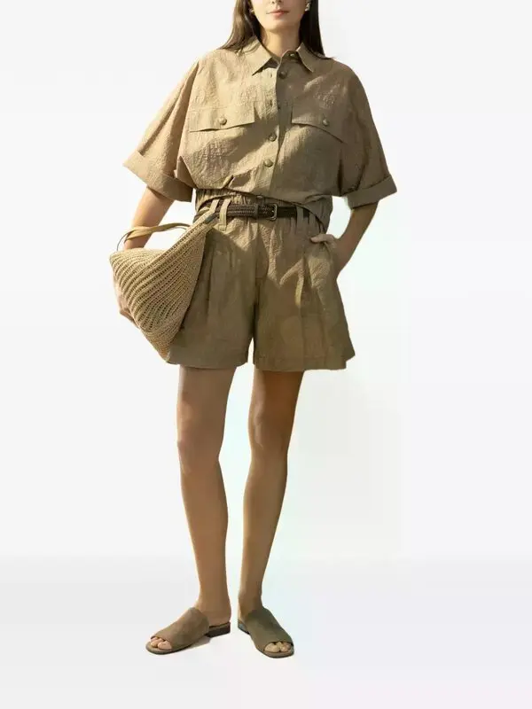 Brunello Cucinelli Shirt With Chest-pockets - Brown