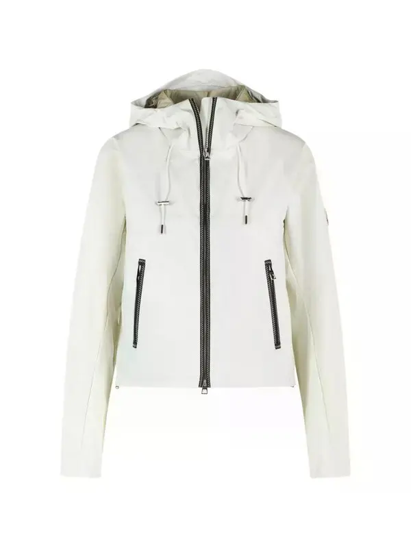 Moncler Lasanca Hooded Zip Jacket - White