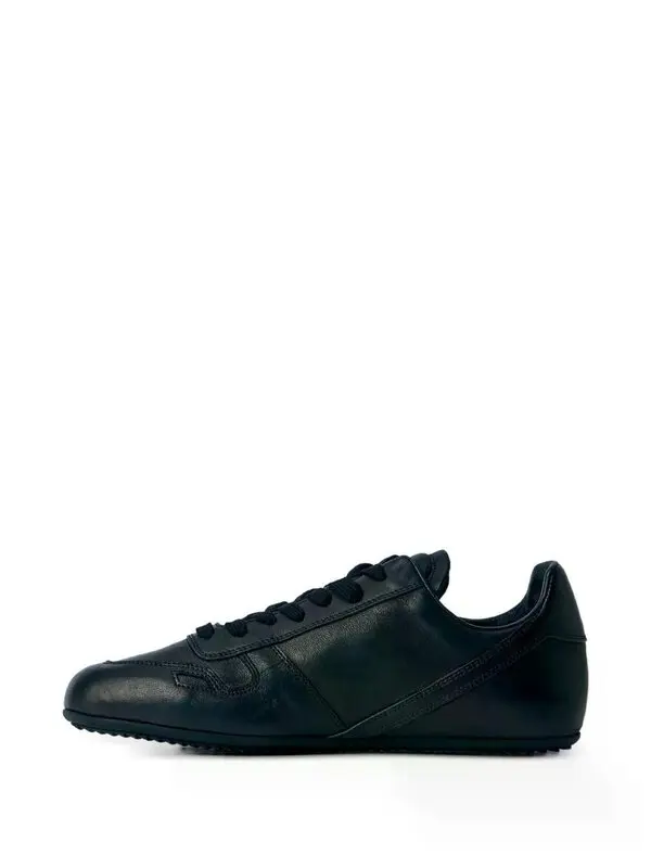 Rick Owens Round Toe Lace-up Sneakers - Black