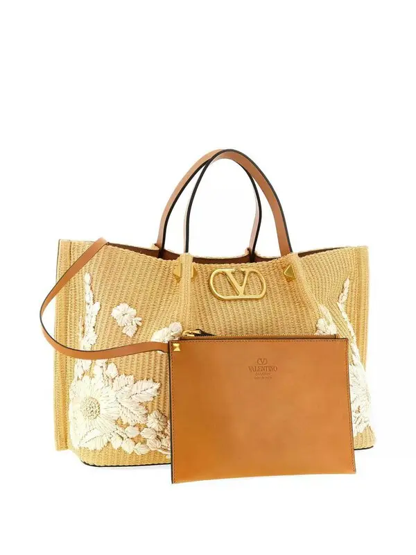 Valentino Garavani Floral-appliqué Tote Bag