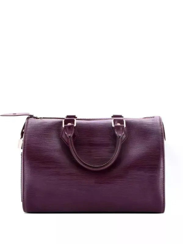 LOUIS VUITTON Speedy Handbag Epi Leather 25 - Purple