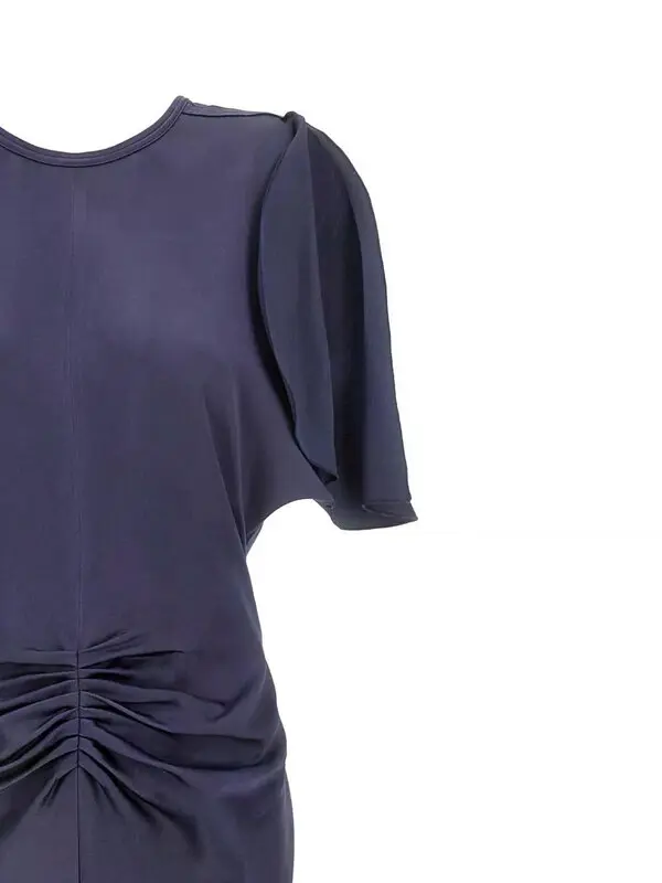 Victoria Beckham Isabella Draped Maxi Dress - Blue