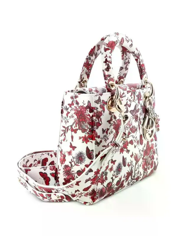 Dior My Abcdior Lady Printed Leather Small Satchel - Multicolour