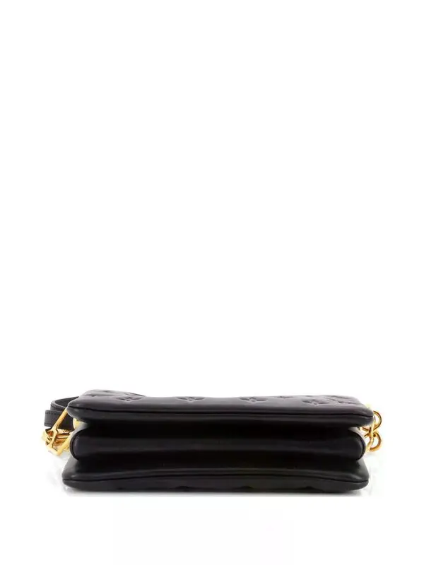 LOUIS VUITTON Coussin Bb Crossbody Bag Monogram Embossed Lambskin - Black