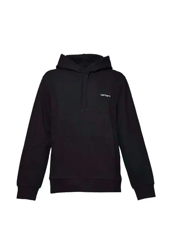Carhartt Work In Progress Long-sleeve Embroidered Hoodie - Black