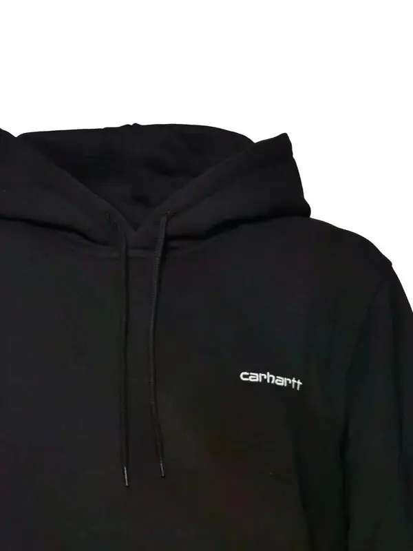 Carhartt Work In Progress Long-sleeve Embroidered Hoodie - Black