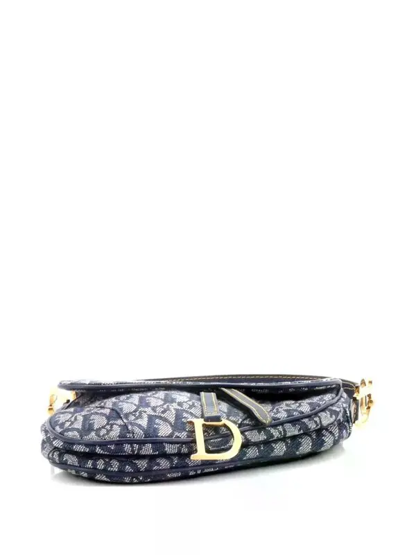 Dior Vintage Diorissimo Canvas Saddle Bag