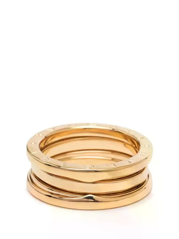 BVLGARI 18k Yellow B.zero1 Three Band Ring - Gold