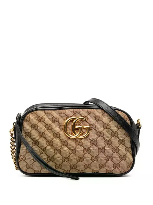 Gucci Gg Marmont Matelasse Small Crossbody Bag - Brown