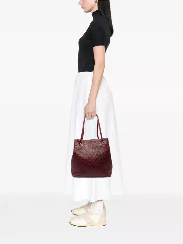Gucci Horsebit Embossed Leather Gifford Tote Bag