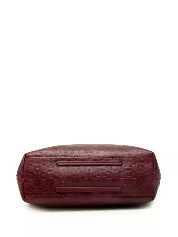 Gucci Horsebit Embossed Leather Gifford Tote Bag