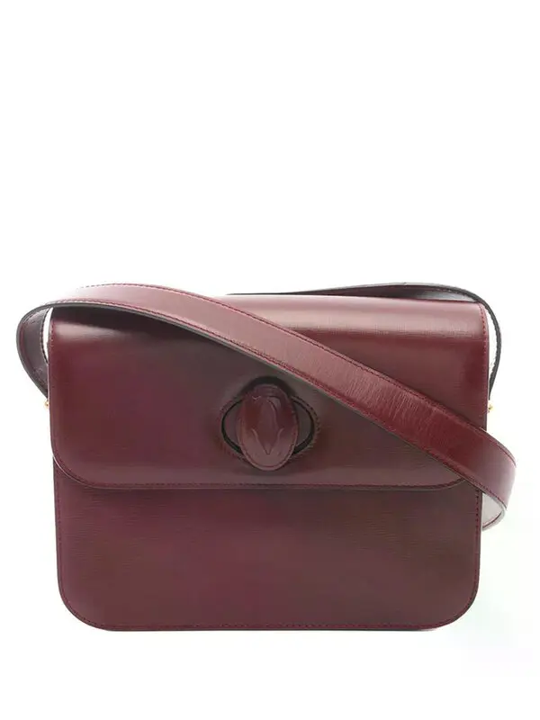 CARTIER 2010-2025 Leather Must De Crossbody Bag - Red